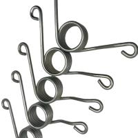 China Single Torsion Spring with Hooked Legs | High Torque Precision Coil Spring | Custom Size Stainless Steel / Carbon Steel | Durable & Long Cycle Life for sale