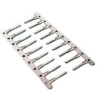 China Precision Female Terminals with Continuous Phosphor Bronze Strip for Automated Wiring Harness Processing and Low Contact Resistance for sale