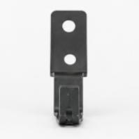 China Custom Heavy-Duty Steel Brackets with Black Powder Coating for Industrial Support for sale