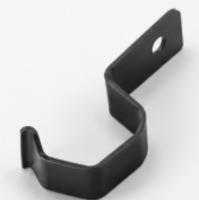 China Custom Heavy-Duty Steel Brackets with Black Powder Coating for Industrial Support for sale