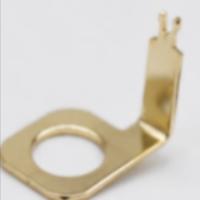 China Custom Bent Brass Ring Terminal: 0.5mm Precision Grounding Lug with Corrosion Resistance for sale