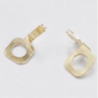 China Custom Bent Brass Ring Terminal: 0.5mm Precision Grounding Lug with Corrosion Resistance for sale