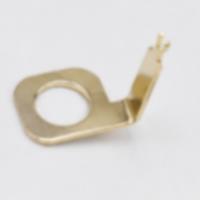 China Custom Bent Brass Ring Terminal: 0.5mm Precision Grounding Lug with Corrosion Resistance for sale