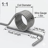 China Custom Double Torsion Spring with High Fatigue Resistance, CNC Precision Forming, and Customizable Dimensions for Automotive Applications for sale