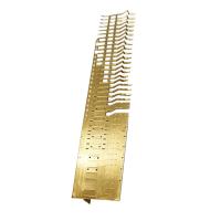 China High-Speed Precision Metal Stamping Copper Terminal with ±0.01mm to ±0.03mm Dimensional Tolerance for sale