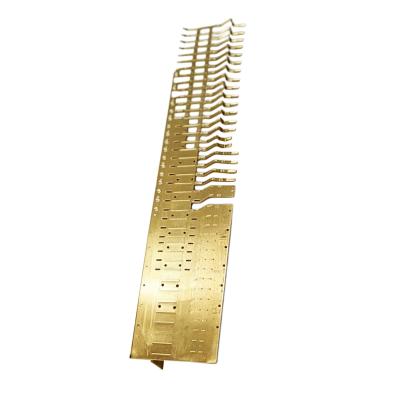 China High-Speed Precision Metal Stamping Copper Terminal with ±0.01mm to ±0.03mm Dimensional Tolerance for sale