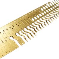 China High-Speed Precision Metal Stamping Copper Terminal with ±0.01mm to ±0.03mm Dimensional Tolerance for sale