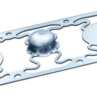 China 0.2-3.0mm Progressive Die Deep Drawing Strip with Custom Dimensions and 5-10 Million Strokes Service Life for sale