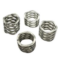 China Stainless Steel Crest-to-Crest Wave Spring with Compact Space-Saving Design and High Fatigue Resistance for sale