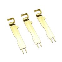 China Precision Stamped Brass Plug Pin Connector with Corrosion Resistant and Customizable Spring Contact Terminal for sale
