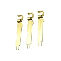 China Precision Stamped Brass Plug Pin Connector with Corrosion Resistant and Customizable Spring Contact Terminal for sale