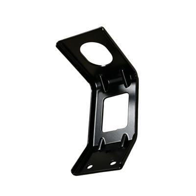 China Precision Stamped Ribbed Mounting Bracket in Cold Rolled Steel for Automotive and Industrial Applications for sale