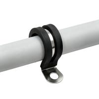 China EPDM Rubber Cushioned Cable Clamp with Stainless Steel Construction for Vibration Isolation for sale