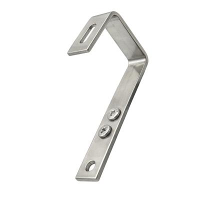 China SUS304 Stainless Steel Solar Roof Mounting Hook for Tile Roof PV with Precision CNC Machining for sale