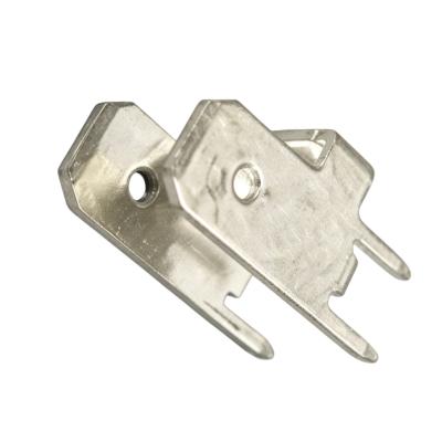 China Precision Brass PCB Solder Terminal with Tin Plated Surface and Progressive Die Stamping for Electronics for sale