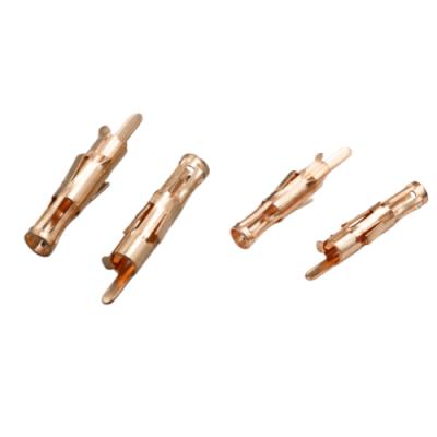 China Stamped Pin and Socket Contacts with High Electrical Conductivity and Precision Metal Stamping for Reliable Contact Performance for sale