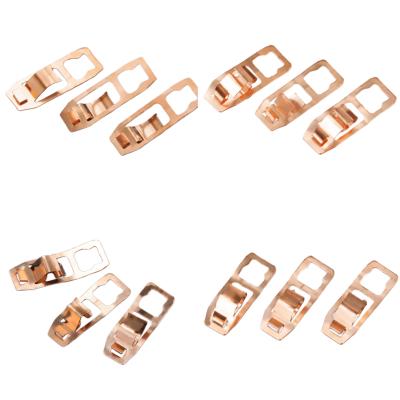 China High Conductivity Copper Spring Contact Clip with Excellent Resilience and Low Contact Resistance for Battery Connectors for sale