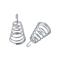 China 6 Coils Galvanized Steel Anti-Rust Tapered Compression Spring for Electronic Hardware for sale