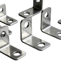 China 2-10mm Thickness Stainless Steel Heavy Duty Industrial Angle Bracket L-Shape Corner Bracket for sale
