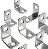 China 2-10mm Thickness Stainless Steel Heavy Duty Industrial Angle Bracket L-Shape Corner Bracket for sale