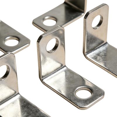 China 2-10mm Thickness Stainless Steel Heavy Duty Industrial Angle Bracket L-Shape Corner Bracket for sale