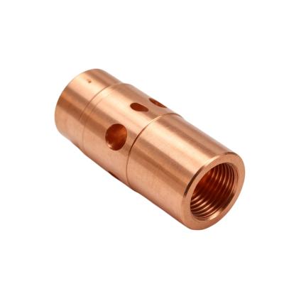 China Custom Precision CNC Turning Copper Gas Diffuser for High Accuracy Industrial Welding Applications for sale