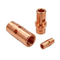 China Custom Precision CNC Turning Copper Gas Diffuser for High Accuracy Industrial Welding Applications for sale