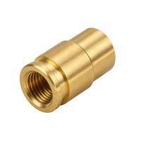 China Custom CNC Machined Brass Threaded Adapter Connector with Precision Threads and Corrosion Resistance for sale