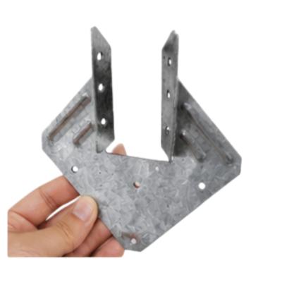 China Galvanized Timber Connector Heavy Duty Outdoor Building Fastener with Pre-galvanized Steel Embossed Reinforced Ribs and Hot-Dip Galvanizing for sale