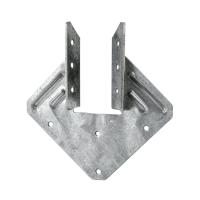 China Galvanized Timber Connector Heavy Duty Outdoor Building Fastener with Pre-galvanized Steel Embossed Reinforced Ribs and Hot-Dip Galvanizing for sale