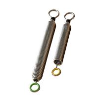 China Custom Stainless Steel Extension Spring with Ring Hooks for Corrosion Resistant Applications for sale