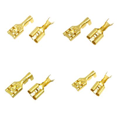 China 6.3mm Tinned Copper Female Quick Disconnect Terminal for Automotive Wiring for sale