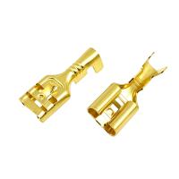 China 6.3mm Tinned Copper Female Quick Disconnect Terminal for Automotive Wiring for sale