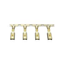 China 6.3mm Continuous Strip Female Quick Disconnect Terminal with Gold-Plated Surface for Automated Crimping for sale