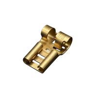 China 6.3mm Flag Female Quick Disconnect Terminal with Space-Saving Design for Automotive Wiring for sale