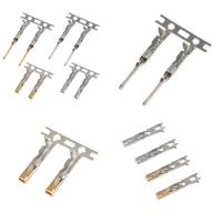 China Precision Stamped Continuous Strip Connector Terminal Pins for Automotive Applications with Multiple Material Options for sale