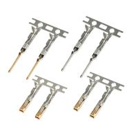 China Precision Stamped Continuous Strip Connector Terminal Pins for Automotive Applications with Multiple Material Options for sale
