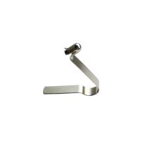 China Stainless Steel V-Shaped Push Button Spring Clip with Precision Stamping and V-Shaped Spring Design for sale