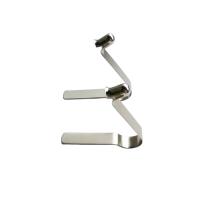 China Stainless Steel V-Shaped Push Button Spring Clip with Precision Stamping and V-Shaped Spring Design for sale