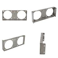 China Heavy Duty Double-Hole Sheet Metal Bracket with Corrosion Resistant Finish and Customizable Dimensions for sale