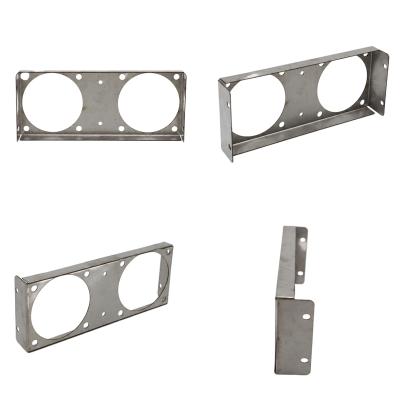 China Heavy Duty Double-Hole Sheet Metal Bracket with Corrosion Resistant Finish and Customizable Dimensions for sale