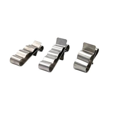 China SUS304 Stainless Steel Elastic Clip | Corrosion Resistant PV Cable Clamp with Tool-Free Installation for sale