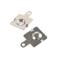 China Nickel-Plated Square Battery Contact Spring Plate with Precision Stamping for Corrosion Resistant Remote Control Instruments for sale