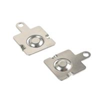 China Nickel-Plated Square Battery Contact Spring Plate with Precision Stamping for Corrosion Resistant Remote Control Instruments for sale