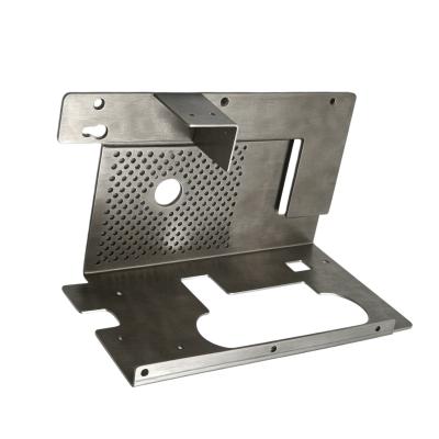 China Precision Stamped Carbon Steel Equipment Sheet Metal Installation Bracket with Customizable Dimensions for sale