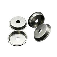 China Round Stretch Gauge Metal Housing Precision Stamped Enclosure with Deep Drawing and Customizable Options for sale
