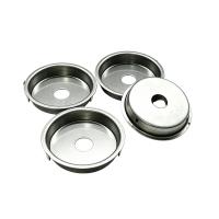 China Round Stretch Gauge Metal Housing Precision Stamped Enclosure with Deep Drawing and Customizable Options for sale