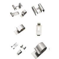 China Precision Stamped Stainless Steel Spring Contact Clip with Stable Spring Contact Force and Anti-Corrosion for Automotive Electronics for sale