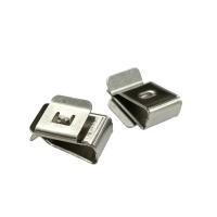 China Durable Stainless Steel PV Cable Clips with Spring-Loaded Retention for Corrosion Resistant Solar Panel Cable Management for sale