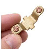 China Custom Design Brass Stamping Parts with Progressive Die Stamping and Tin-Plated Surface Finish for sale